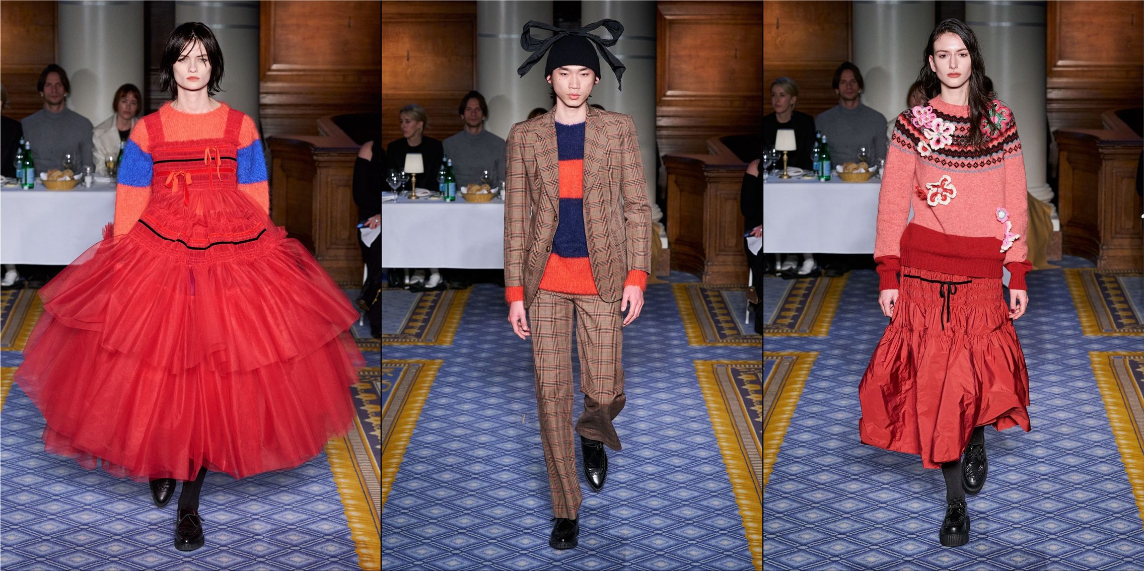 Molly Goddard's Fall-Winter 2020-2021 collection at London Fashion Week ...